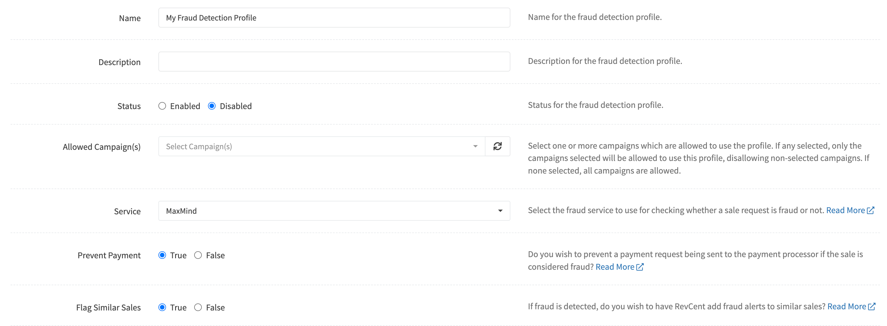 Fraud Detections | RevCent Knowledge Base